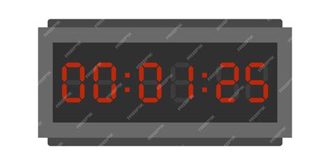 Premium Vector Digital Table Clock Vector Illustration