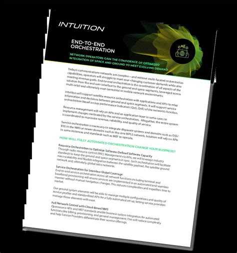 Orchestration Capability Brief St Engineering Idirect