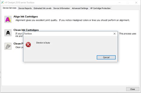 2515 Printer Getting Device Busy Error Hp Support Community 7022926