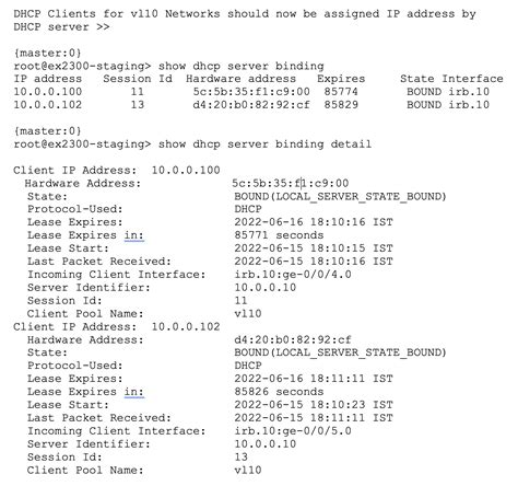 Dhcp Serverrelay Configuration For Managed Switch Mist