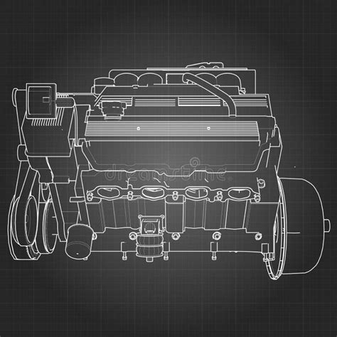 V8 Engine Blueprint Stock Illustrations 71 V8 Engine Blueprint Stock Illustrations Vectors