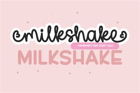 Milkshake Font By Fillo Graphic · Creative Fabrica