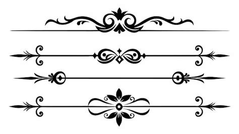 Melhore Seus Projetos Com Impressionantes Divisores Ornamentais Vector