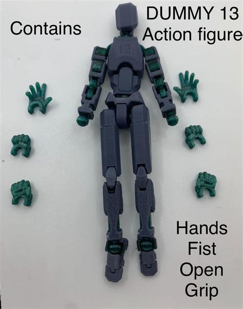 Dummy 13 3d Printed Action Figure Etsy