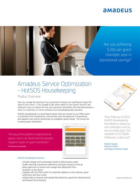 Product Overview Hotsos Housekeeping Pdf Inventory Business