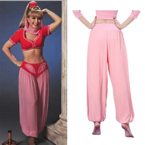 I Dream Of Jeannie Costume Pink Pants Quda Halloween