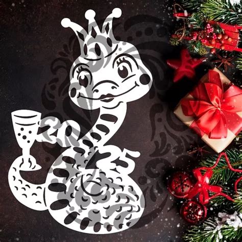 Вытынанки на год Змеи 2025 шаблоны вырезалки на окна In 2024 New