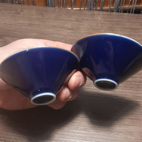 Пиалы чайные кобальтовая эмаль — цена 360 грн в каталоге Тарелки Купить товары для дома и быта