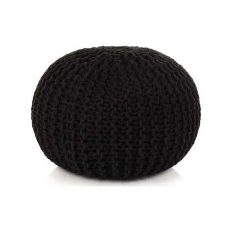 Fluffy Bean Bag Woven Stool Bedroom Living Room Stool •