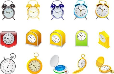 Alarm Clock And Stopwatch Free Vector Download Freeimages
