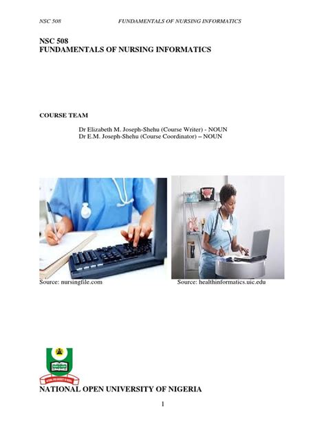 nursinginformatics notes 1 pdf health informatics nursing