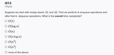 Solved Q71 6 Points Present Pseudocodes For Enqueue With