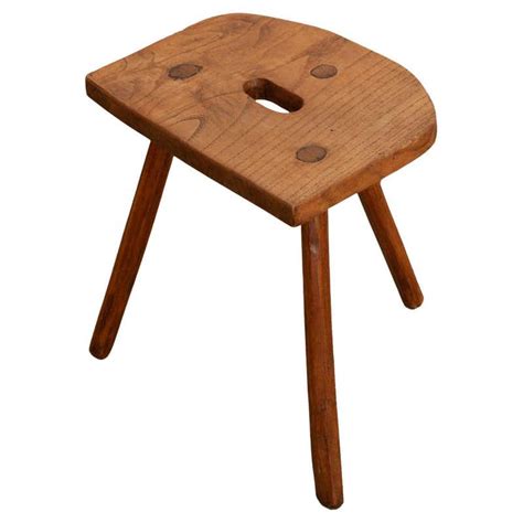 French 19th Century Needlepoint Square Stool For Sale At 1stdibs