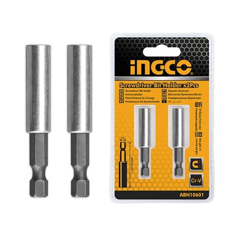 Ingco 2pcs 14 Shank Magnetic Bit Holder 60mml Abh10601 Drilling