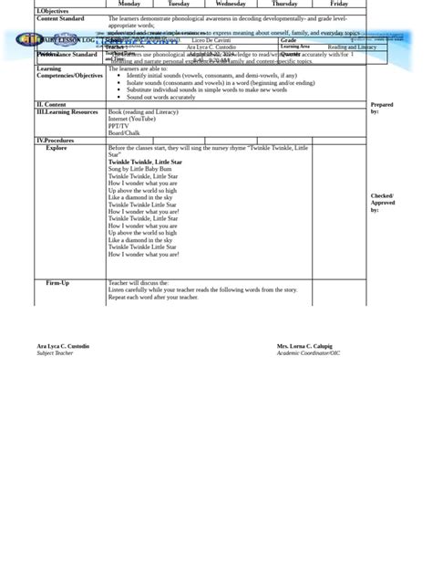 Reading And Literacy Dll Pdf