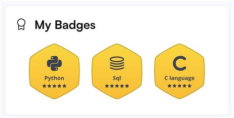Hackerrank Cprogramming Python Sql 5starbadge Milestone