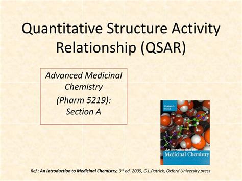 Ppt Quantitative Structure Activity Relationship Qsar Powerpoint