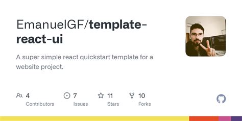 Github Emanuelgf Template React Ui A Super Simple React Quickstart Template For A Website