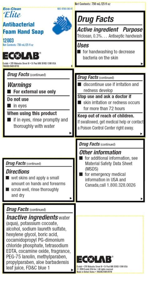 Ecolab Msds Sheets At Clara Moran Blog