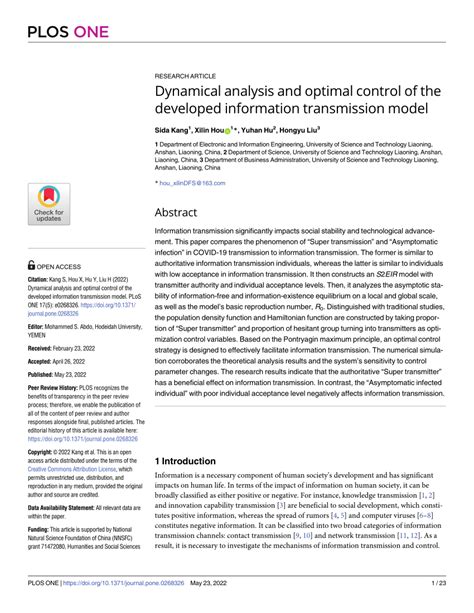 pdf dynamical analysis and optimal control of the developed