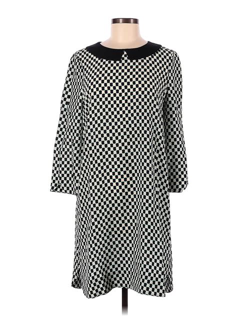 kate spade new york color block multi color black casual dress size m