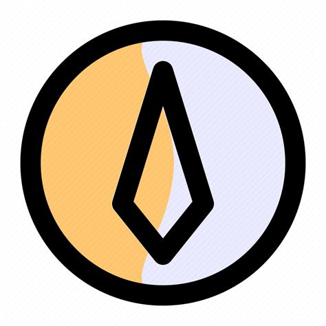 compass interface mobile user web icon download on iconfinder