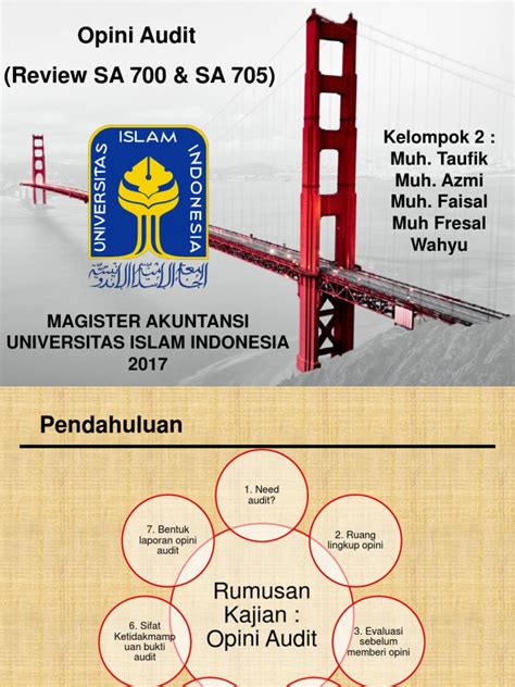 Opini Audit Review Sa 700 705 Dan Jurnal Pdf