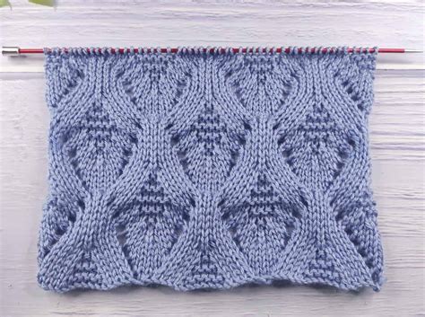 Lace Diamond Stitch Knitting Pattern Free Knitting Patterns