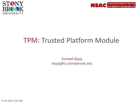 Ppt Tpm Trusted Platform Module Sumeet Bajaj Sbajaj Powerpoint
