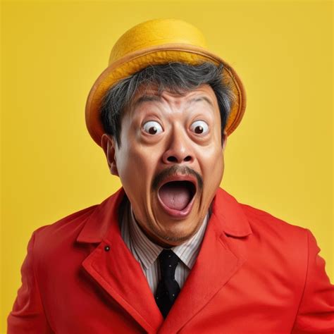 Premium Photo Expressive And Crazy Face Concept