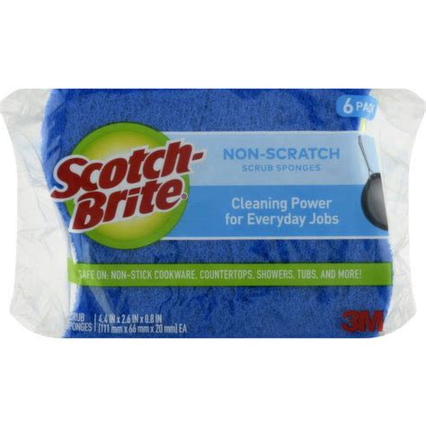 Scotch Brite Sponges Scrub Non Scratch 6 Pack Smart And Final