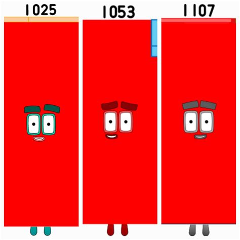Numberblocks 1025 1053 1107 By Jeanpaulfelix On Deviantart