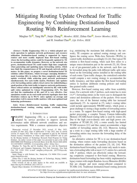 2022 mitigating routing update overhead for traffic engineering by