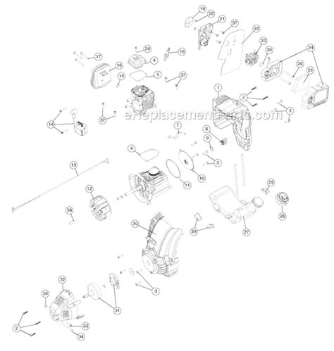 Troy-Bilt TB146EC Parts List and Diagram - (21BK146G966) (2011) : eReplacementParts.com