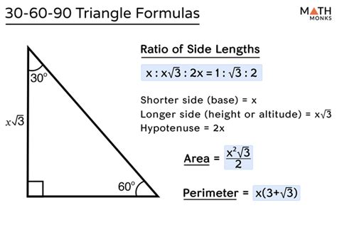 30 60 90 Triangle Definition Formulas Examples