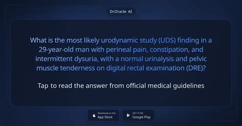 What Is The Most Likely Urodynamic Study Uds Finding In A 29 Year Old
