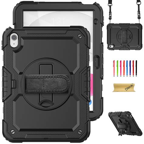 Dteck Ipad 10th Generation Case With Built In Screen Protector Heavy Duty Shockproof Rugged