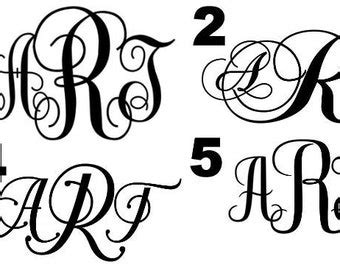 Monogrammed Initials Etsy