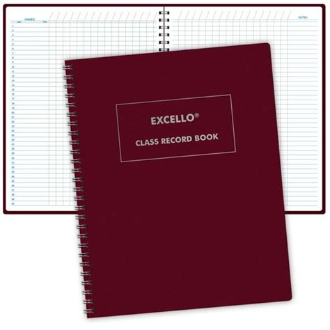 Elan Publishings Class Record Book Extra Large Blocks 40 Students
