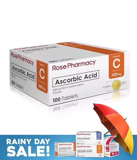 Ascorbic Acid 500mg Rose Pharmacy Generics Rose Pharmacy Medicine