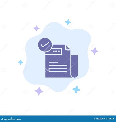 Check Checklist Feature Featured Features Blue Icon On Abstract