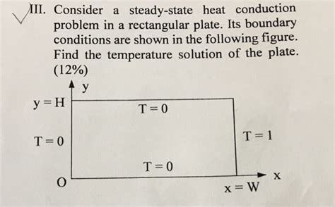 Solved Consider A Steady State Heat Conduction Problem In A