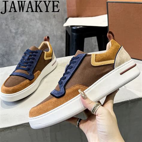 남성용 보드 캐주얼 신발 편안한 워킹 화이트 스니커즈 정품 가죽 플랫폼 스니커즈 러너 슈즈 2022 신상 Aliexpress