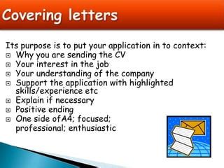 Writing A CV PPTX Resume Writing And Advice Job Search