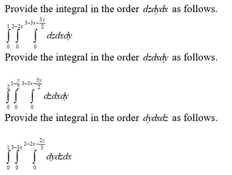 answered write six different iterated triple… bartleby
