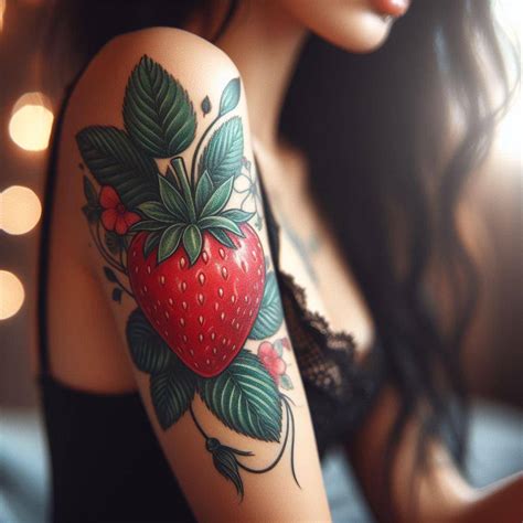 Strawberry Tattoo A Juicy Expression Of Individuality Your Own