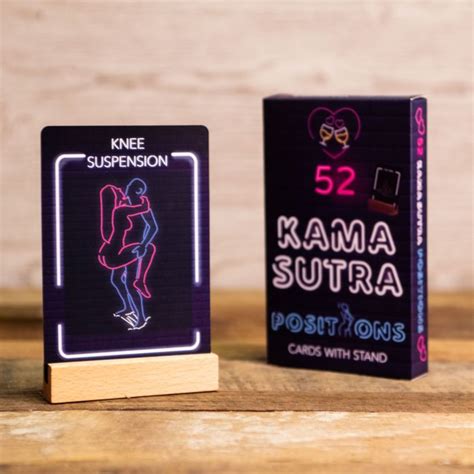 52 Kama Sutra Positions Neon Cards