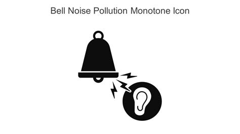 Bell Noise Pollution Monotone Icon In Powerpoint Pptx Png And Editable