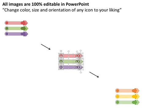 Three Arrows For Business Process Indication Powerpoint Template
