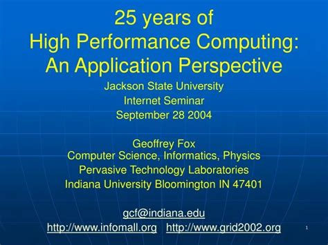 PPT Years Of High Performance Computing An Application Perspective PowerPoint Presentation